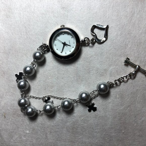 Hand Crafted | Jewelry | Handmade Beaded Watch Bracelet Colsilver ...